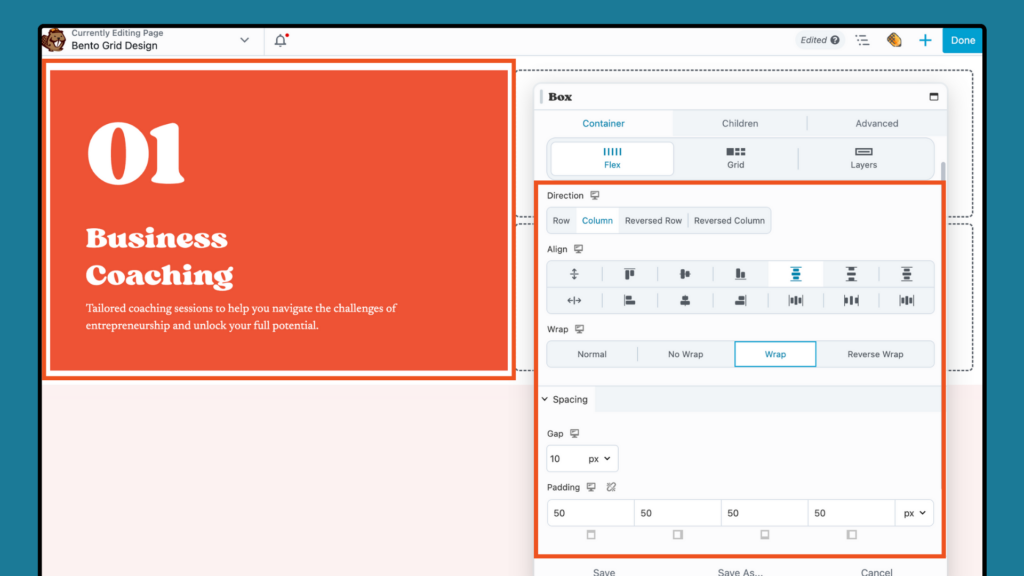 Bento Grid Design in WordPress with Beaver Builder’s Box Module